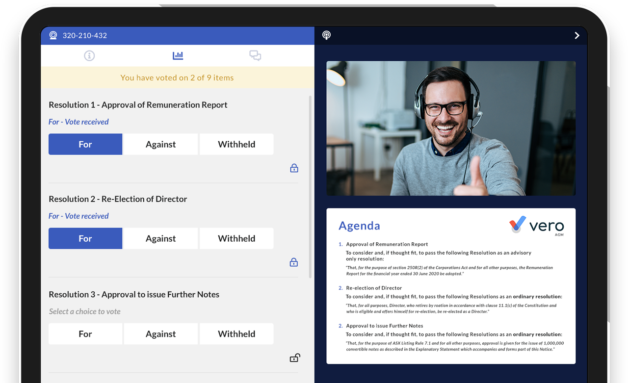 AGM Voting - Vero Voting | Annual General Meeting Voting